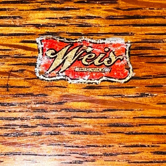 weis | Office | Vintage Weis Quarter Sawn Oak Wood Index Card Filing ...